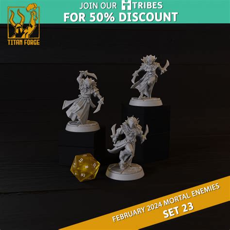 3d Printable Rpg Monsters Dnd 5e Mortal Enemies Set 23 By Titan