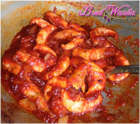 Resepi Mudah Udang Masak Sambal Merah Buat Wanita