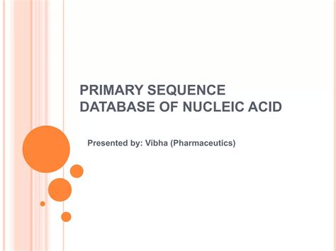 Primary Sequencing Of Nucleic Acids Pptx