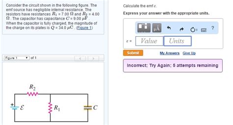 Solved Consider The Circuit Shown In The Following Figure
