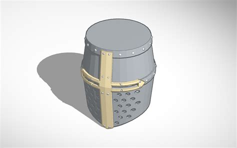 3d Design Crusader Helmet Tinkercad