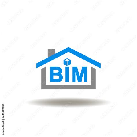 Vector Illustration Of House With BIM Abbreviation Symbol Of BIM