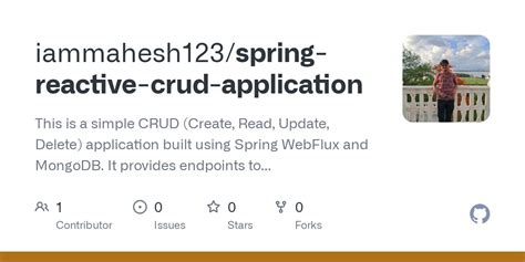 Github Iammahesh123spring Reactive Crud Application This Is A Simple Crud Create Read