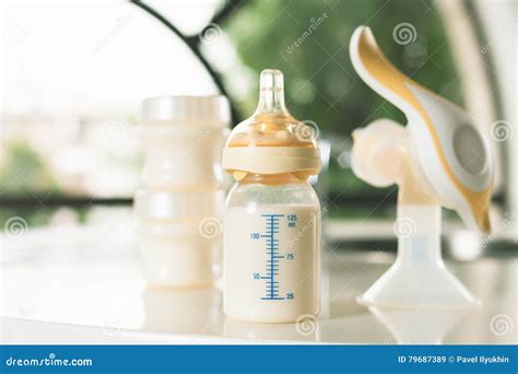 Manual Breast Pump Mothers Milk Stock Image Image Of Health Plastic