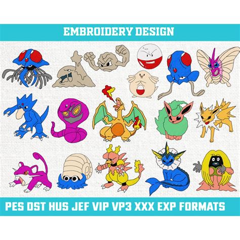 Pokemon Embroidery Designs Pikachu Embroidery Designs Pika Inspire