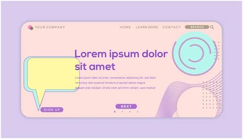 Premium Vector Girly Pastel Website Design Vector