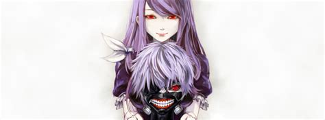 851x315 Resolution Tokyo Ghoul Ken Kaneki Rize Kamishiro 851x315