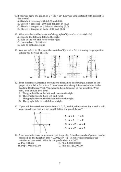 Math10 Q2 Mod1of8polynomial Functionv2 1 Pdf Educational Assessment Education