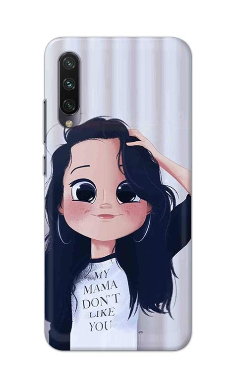 Messy Hair Cartoon Girl