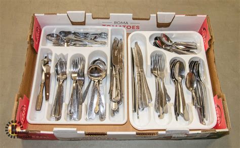 Flat With 2 Containers Full Of Flatware