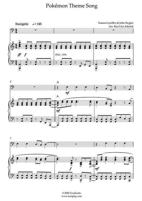 Pokemon Theme Easy Level John Siegler And Tamara Loeffler Cello