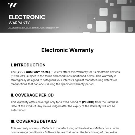 Free Roofing Workmanship Warranty Template To Edit Online