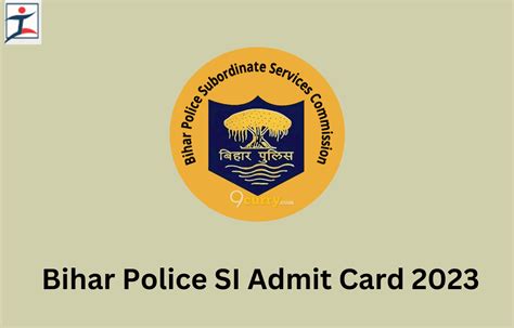 Bihar Police Si Admit Card 2023 Out Daroga Hall Ticket Link
