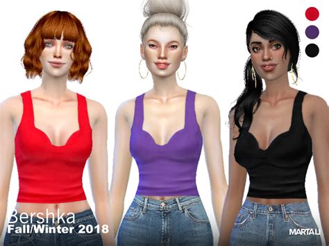 The Sims Resource Marta Li Bershka Jersey Corset