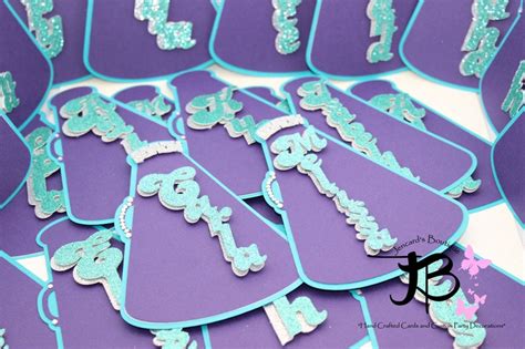 Cheerleader Birthday Invitation Personalized Cheerleader Etsy
