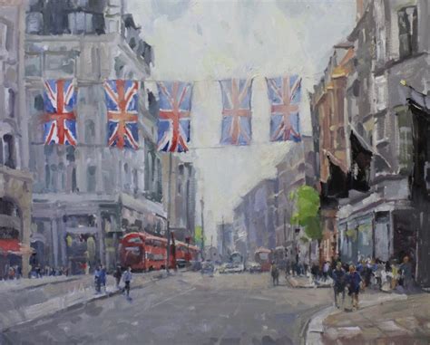 Union Jack In London Brent Jensen Oil Painter