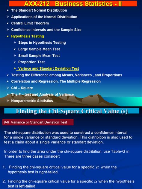 Variance And Standart Deviation Test 2 Pdf Chi Squared