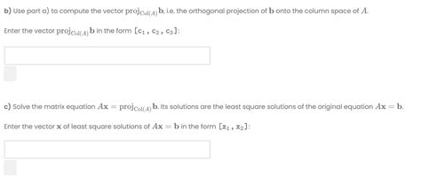 Solved Least Squares Via Projections Points Chegg