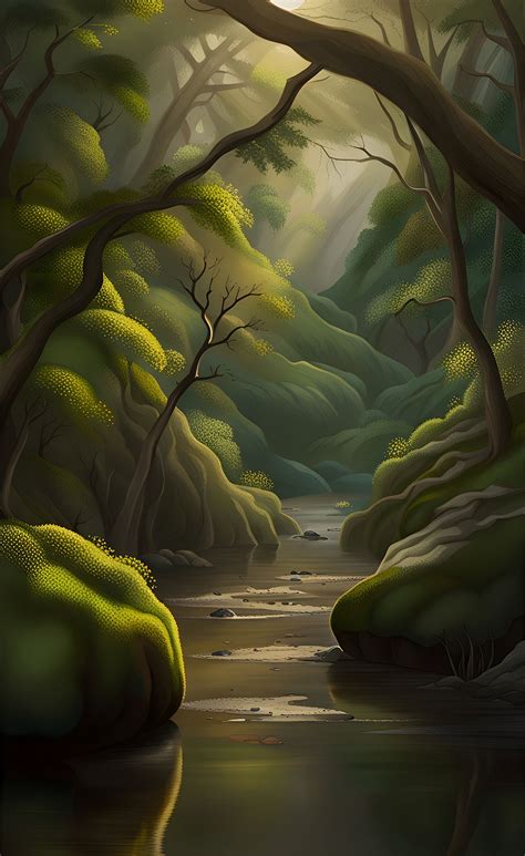 download ai generated forest trees royalty free stock illustration