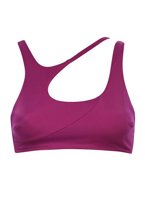 Asymmetric Bikini Burgundy Set Vetchy