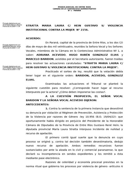 Hein Stratta Ccap Pdf Inmunidad Parlamentaria Debido Al Proceso