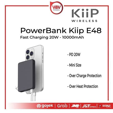 Promo Powerbank Kiip E48 Powerbank Fast Charging 20w Quick Charge Type