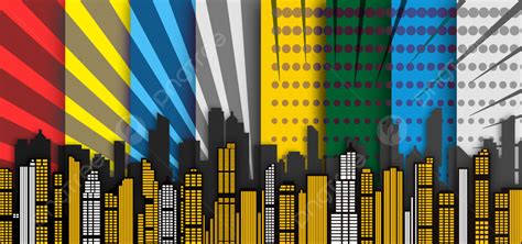 Fundo De Desenho Animado Da Cidade Cidade Desenho Animado Ilustração