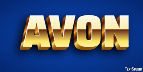 Avon Efecto De Texto Y Diseño De Logotipos Marca