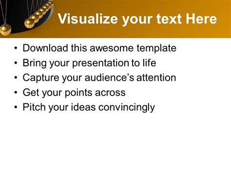 Newton Cradle Balancing Balls Science PowerPoint Templates PPT Backgrounds For Slides
