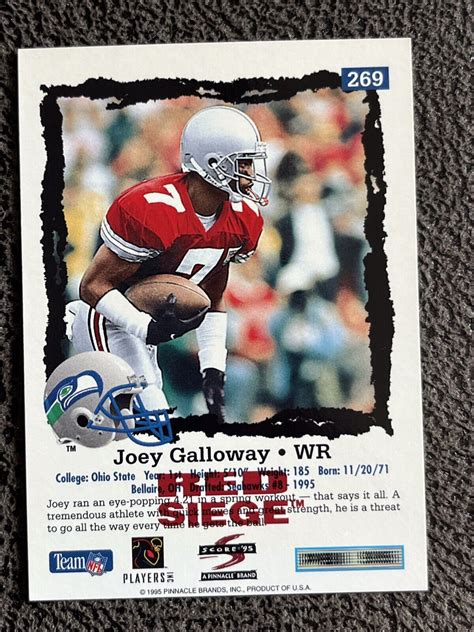 1995 Score Rookie Red Siege 269 Joey Galloway RC For Sale Online