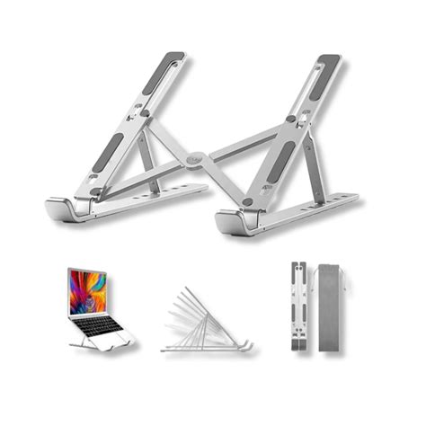 Soporte De Aluminio Para Laptop Gris Ofertec Perú