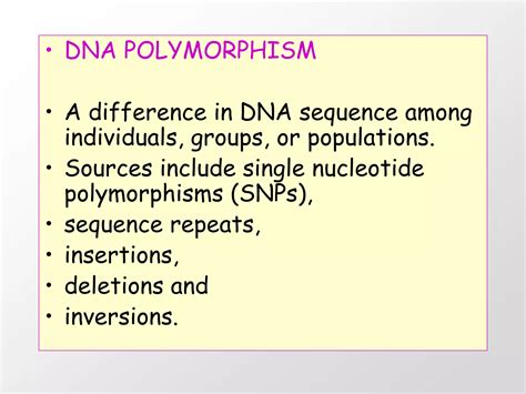 L11 Dna Polymorphisms Mutations And Genetic Diseases4 Pdf Genealogy And Ancestry Hobbies