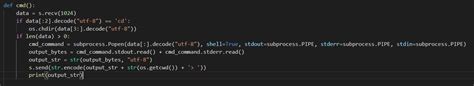 Execute Cmd Commands Over Socket In Python Stack Overflow