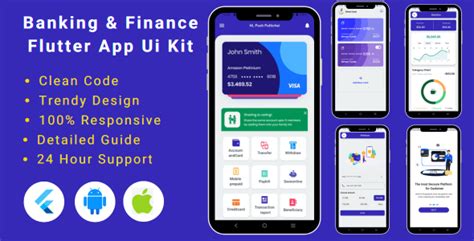 banking and finance flutter app template ui kit digital bank ui kit