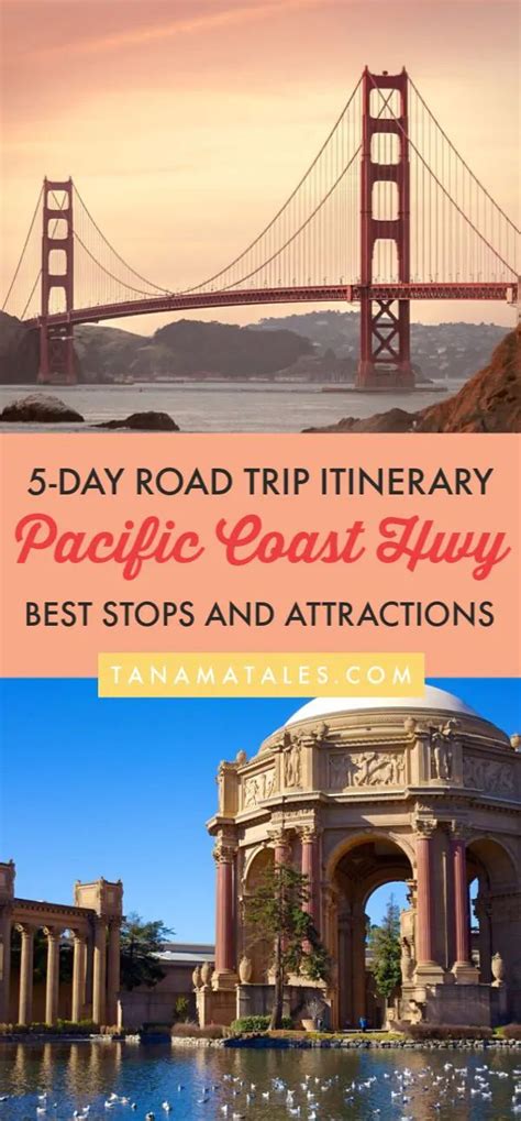 5 Day Pacific Coast Highway Itinerary Tanama Tales California