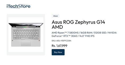 Asus Rog Zephyrus G14 Amd 14 0 Fhd Ips Itechstore