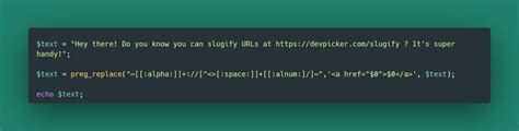 Turning Urls Into Interactive Links With Php