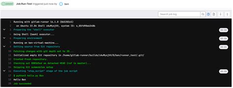 gitlab runner linux shell benjr tw