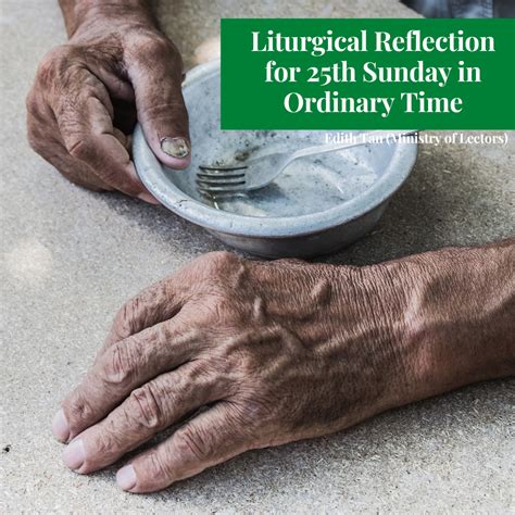 Liturgical Reflection For 25th Ordinary Sunday Church Of Saint