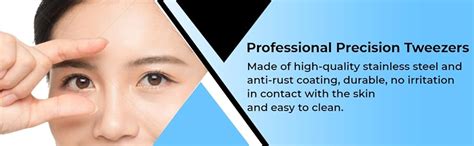Professional Tweezer For Facial Hair Women And Men Stainless