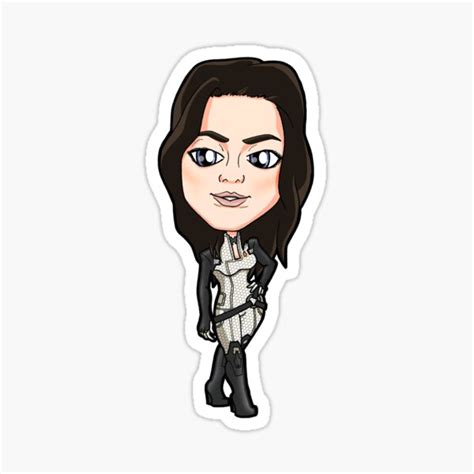 Mass Effect Miranda Lawson Cerberus Chibi Sticker Sticker For Sale