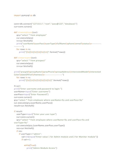 Dbms Project With Output Docx