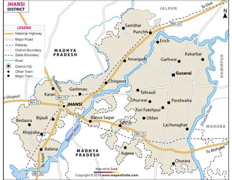 Buy Jhansi District Map Online