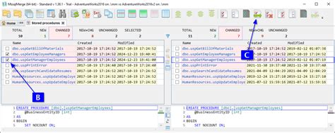 Compare Schema Objects Views Procedures Mssqlmerge