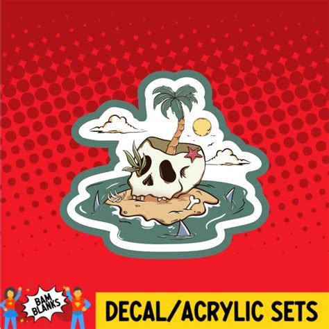 Skull Island Decal And Acrylic Shape Da0903 Bam Blanks And More