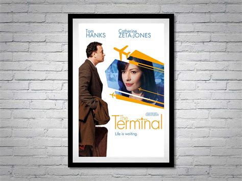 The Terminal Movie Poster Tom Hanks Catherine Zeta Jones Etsy