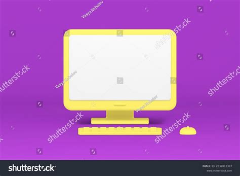 Monoblock Computer Keyboard Mouse D Icon Stock Vector Royalty Free Shutterstock