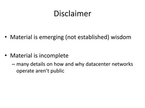 lecture notes data centers pptx