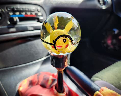 Pikachu Pokeball Shift Knob Jmck Artwork
