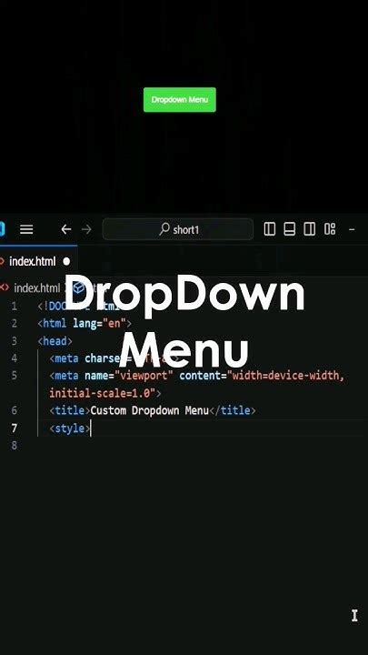 Custom Dropdown Menu With Smooth Animations Html Css Javascript